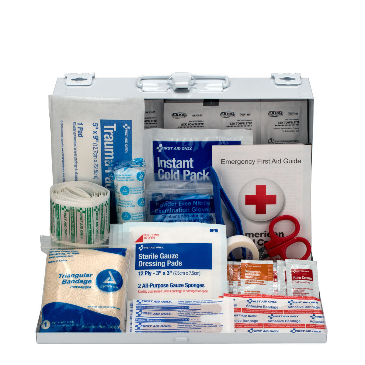 9302-25M First Aid Only 25 Person Contractor First Aid Kit, Metal Case ...