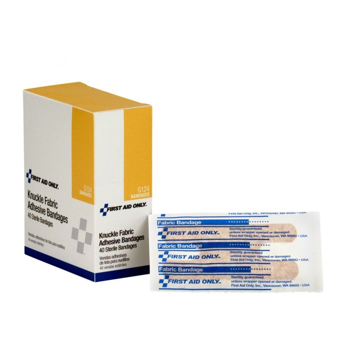 G124-020 First Aid Only Fabric Knuckle Bandages, 40 Per Box - Sold per ...
