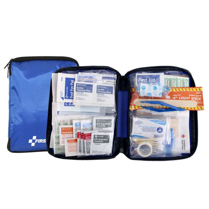 FAO-552 First Aid Only Vehicle First Aid Kit, 143 Piece, Fabric Case ...